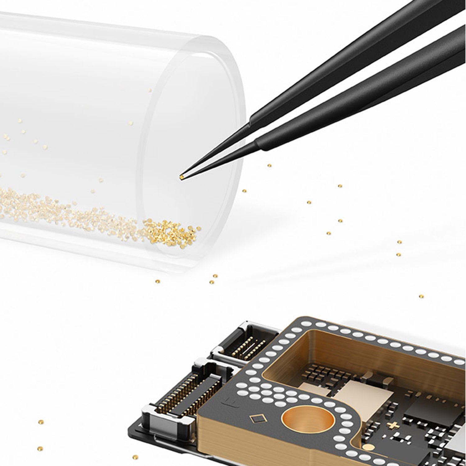 QIANLI IATLAS 24K EXPLOSION PROOF GOLD-PLATED FOIL FOR PHONE MIDDLE ...